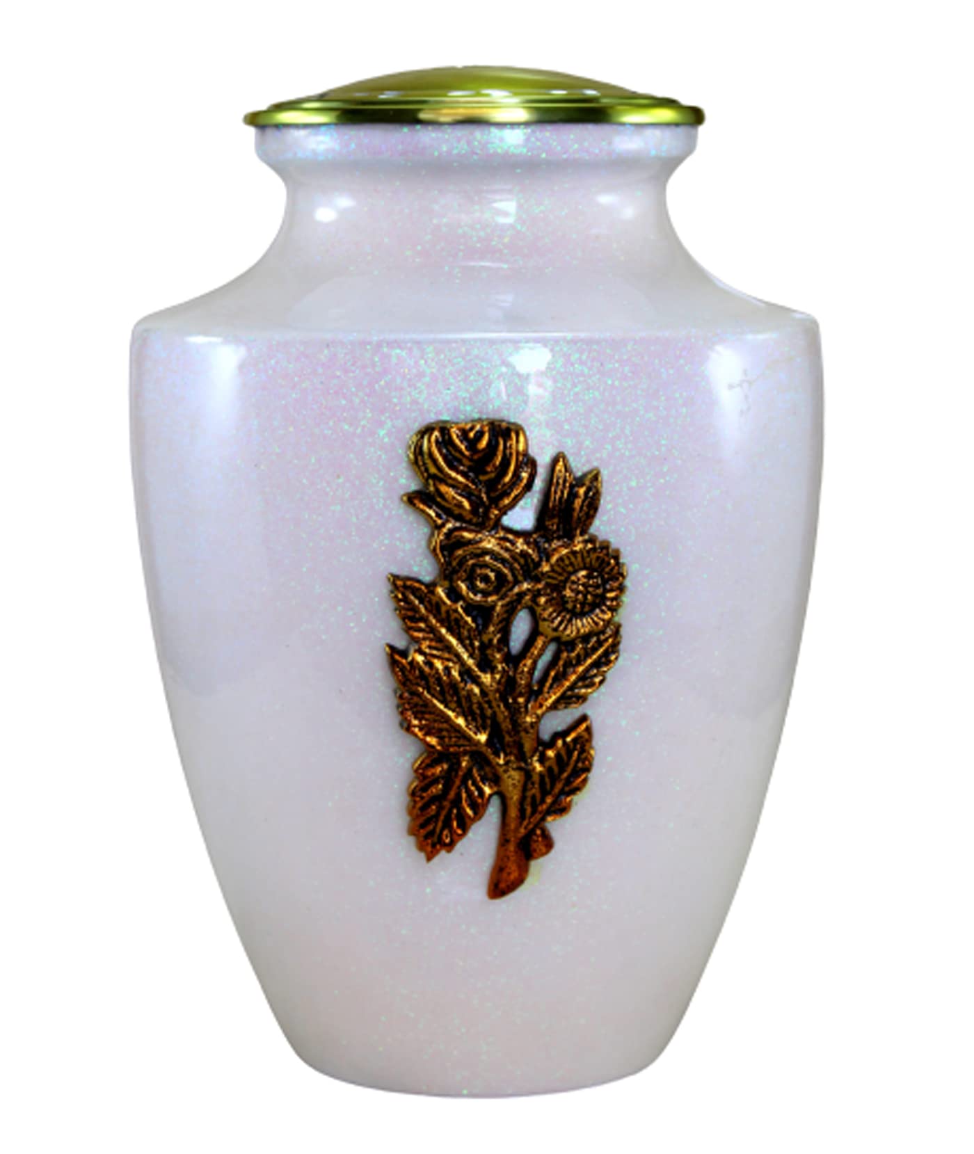 eSplanade Metal Cremation Urn Memorial Jar Pot Container | Full Size U ...