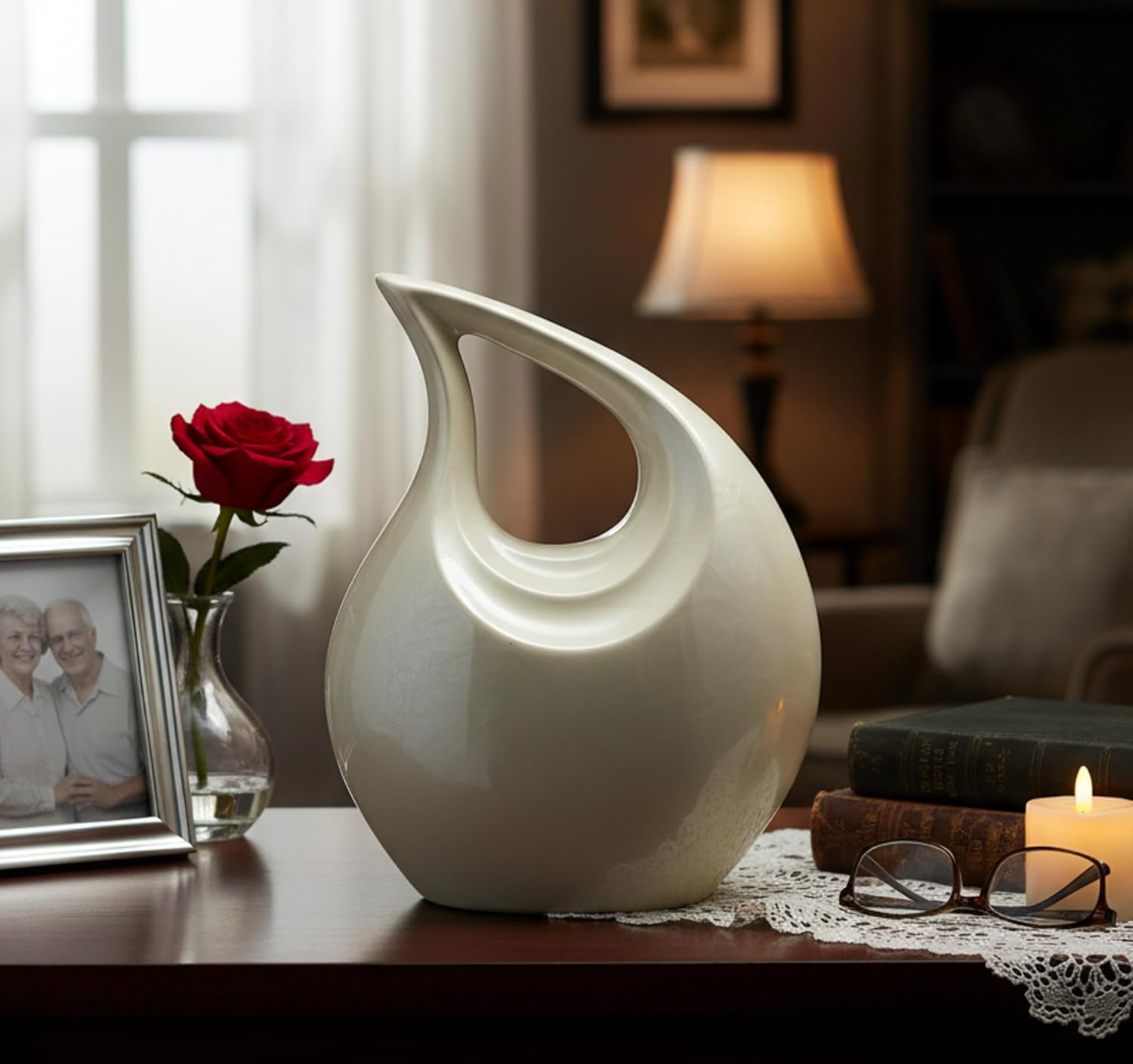 eSplanade Metal Cremation Urn Memorial Jar Pot Container | Full Size U ...